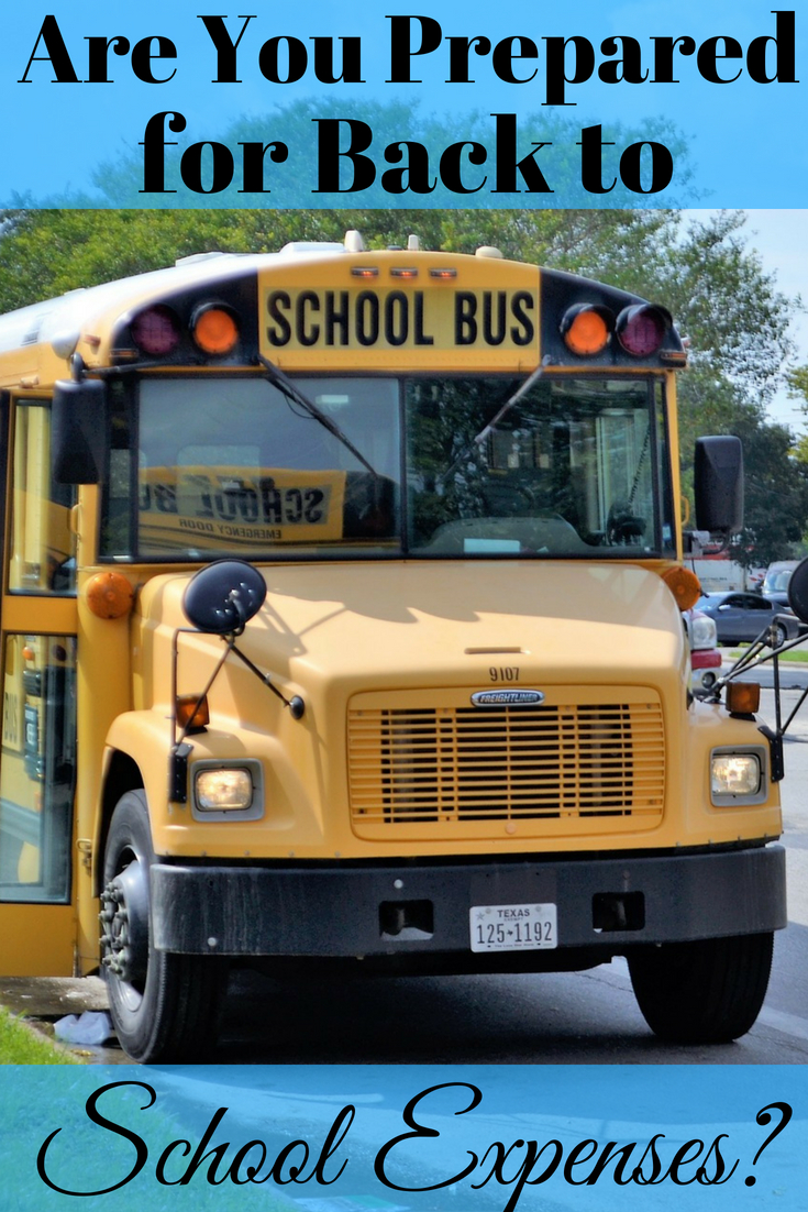 Are You Prepared For Back To School Expenses Are You Prepared For Back To School Expenses